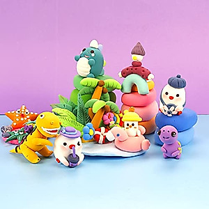 Yoimisk Air Dry Clay Kits - 36 Colors Ultra Light Magic Modeling Clay, Safe & Non-Toxic, Great Gift for Kids