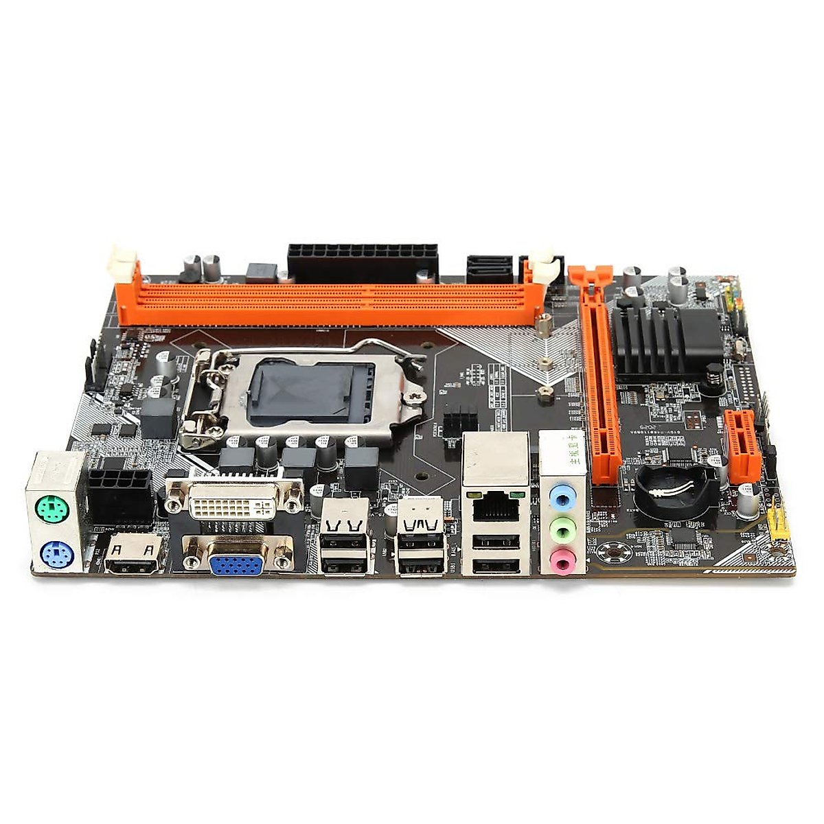 Desktop Computer Motherboard, DDR3 1066/1333/1600MHz LGA 1155 PC Main Board Support NVME+NGFF Dual Mode Hard Disk+SATA, 6‑Channel Sound Card
