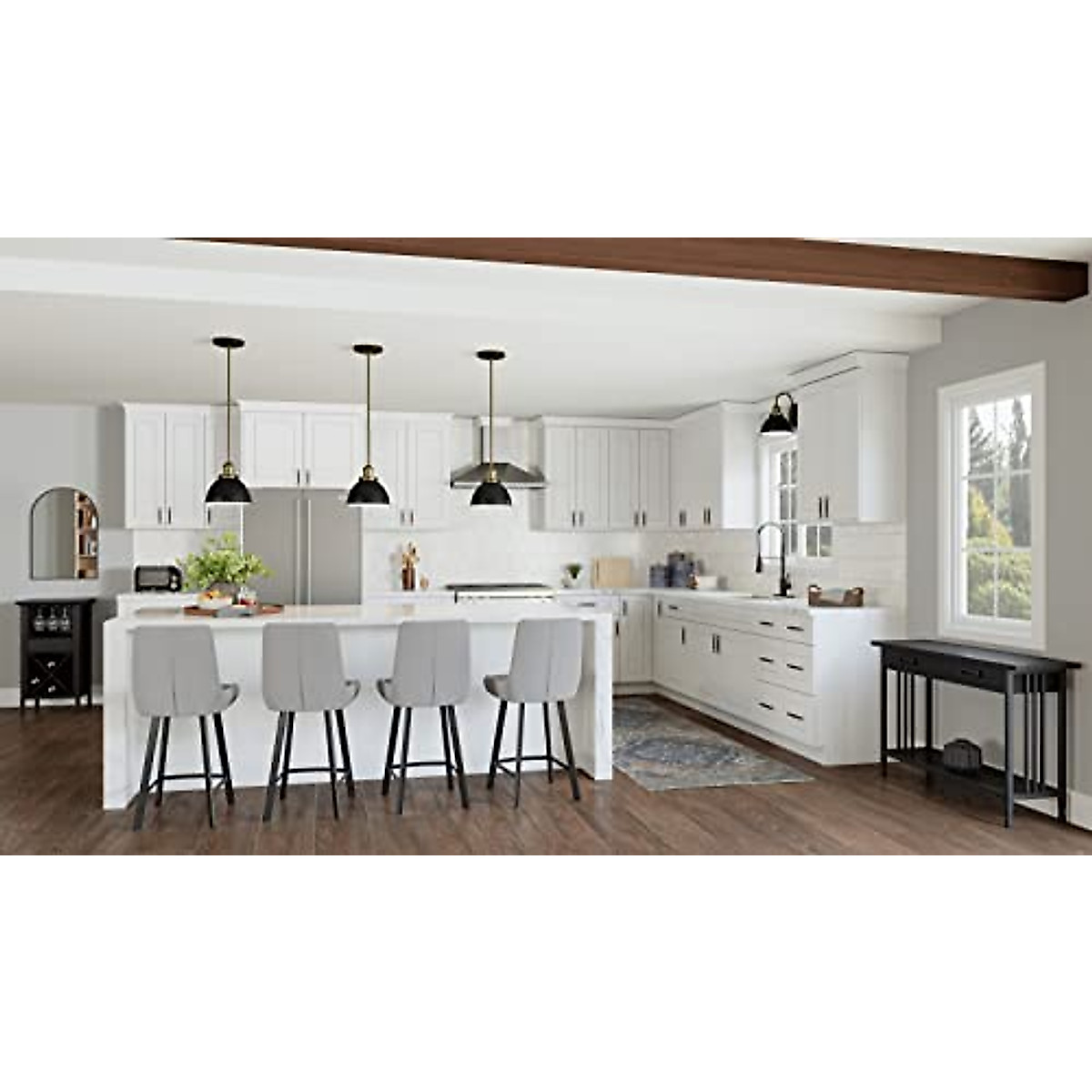 Design House Kitchen Cabinets-Wall, 30x12x12, White
