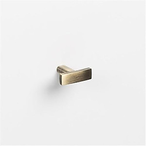 Prepac 4-Drawer Floating Dresser for Bedroom, Modern Dresser Chest of Drawers with Brushed Brass Knobs 16" D x 42.25" W x 17.25" H, White, WDBW-1412-1