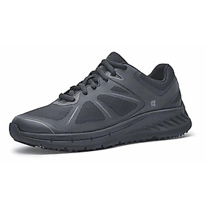 Shoes for Crews Vitality II, Women's Slip Resistant Food Service Work Sneakers, Black, 10 Wide US