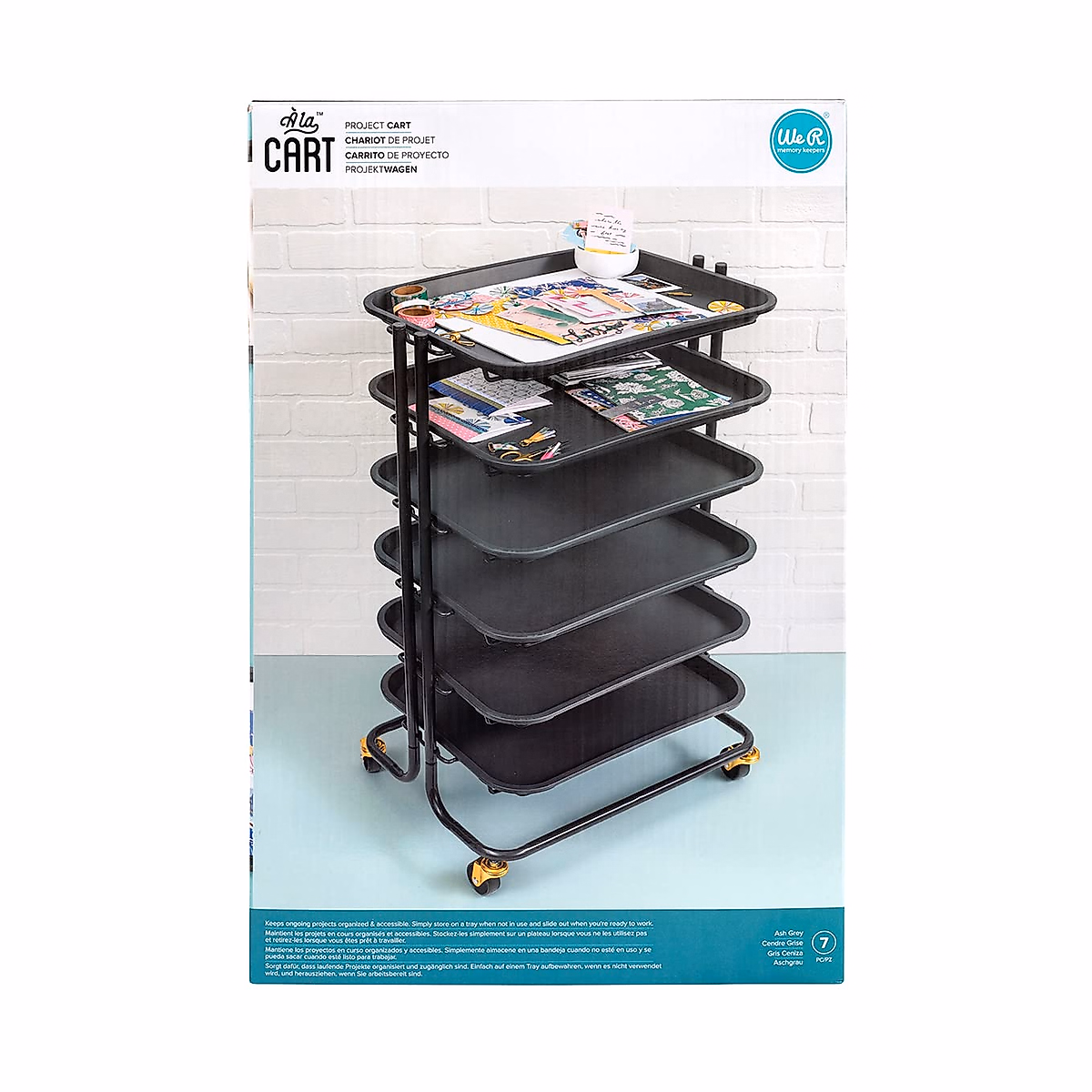 We R Memory Keepers Storage Project Cart- 6 Removable Trays