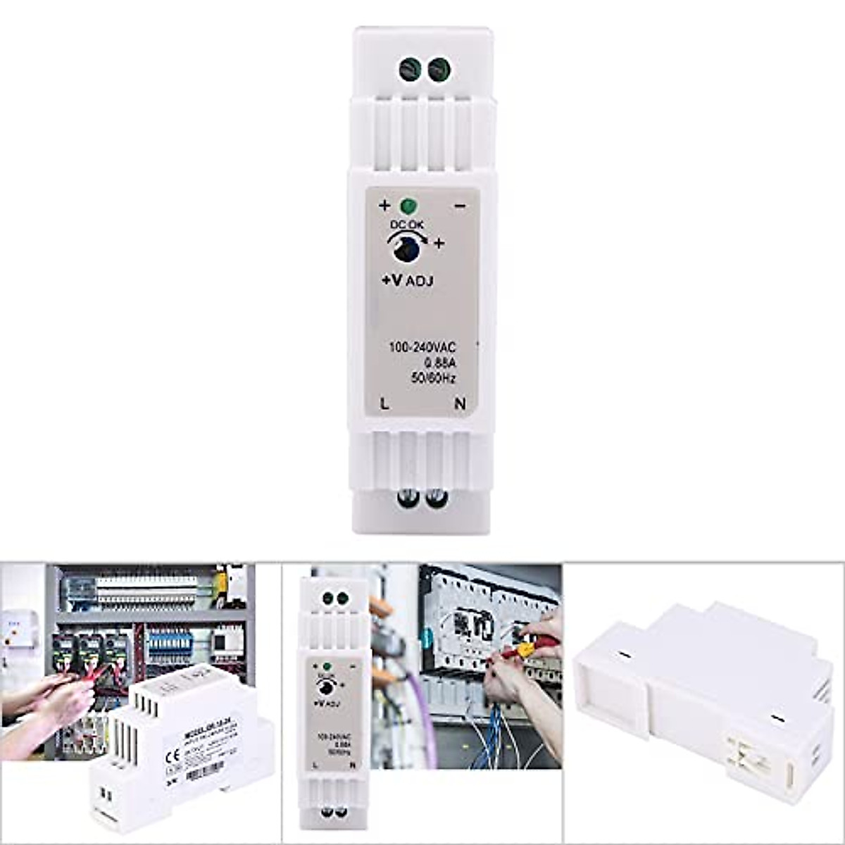 DIN Rail Power Supply, PWM Modulation Method 24V 0.63A Power Supply DIN ...