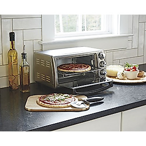 Hamilton Beach 4-Slice Countertop Toaster Oven with Bake Pan, Stainless Steel (31143)