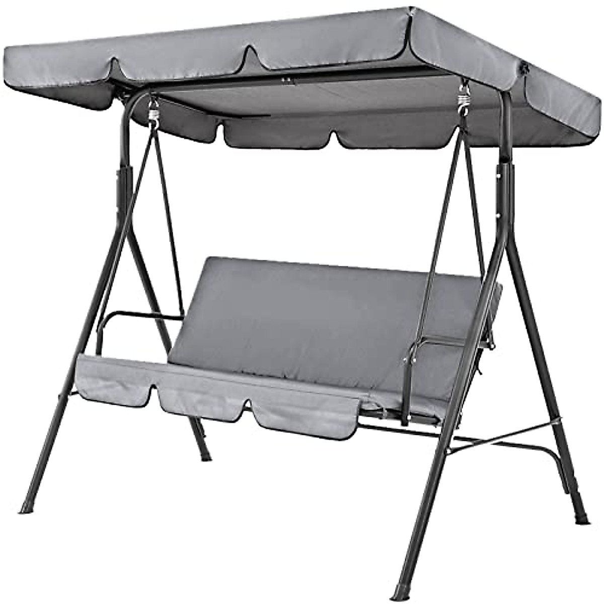 Patio Swing Cushion Cover, All Weather Patio Swing Cover Canopy Cover, 59x20x4in Waterproof Dustproof Swing Chair Protector, Patio Swing Cushion Cover Replacement for Courtyard & Garden