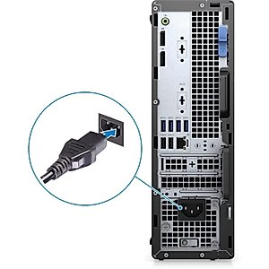 Dell OptiPlex 5000 5090 Desktop Computer - Intel Core i5 10th Gen i5-10505 Hexa-core (6 Core) 3.20 GHz - 16 GB RAM DDR4 SDRAM - 256 GB M.2 PCI Express NVMe 3.0 x4 SSD - Small Form Factor - Black