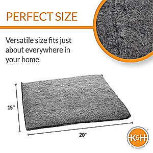 K&H Pet Products Amazin’ Kitty Pad Unheated Gray 15 X 20 Inches - 2 pack