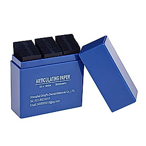 EDTara Dental Articulating Paper Strips Dental Lab Products Tool Oral Teeth Care Material 300 Sheet/Box Blue
