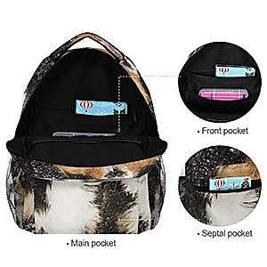 School College Backpack Rucksack Travel Bookbag Outdoor Bernese Mountain Dog