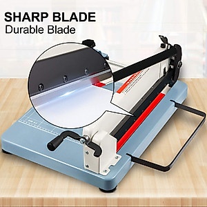 VEVOR Industrial Paper Cutter A3 Heavy Duty Paper Cutter 17 Inch Paper Cutter Heavy Duty 500 Sheets Paper with Clear Cutting Guide for Offices, Schools, Businesses and Printing Shops