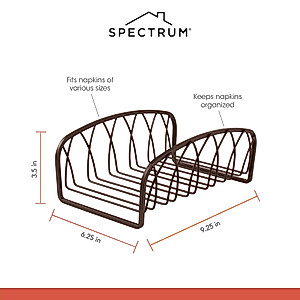 Spectrum Diversified Twist Guest Towel Holder, Bronze