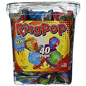 Ring Pop Hard Candy Pops, Variety Pack,2.55 pounds, 44 Count