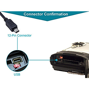 MaxLLTo™ USB Battery Charger + Data SYNC Cable Cord for Olympus Camera Stylus TG-2 iHS TG-3