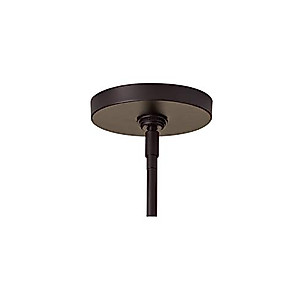 Feiss P1261ORB Urban Renewal Glass Industrial Vintage Pendant Lighting, Bronze, 1-Light (6"Dia x 10"H) 100watts