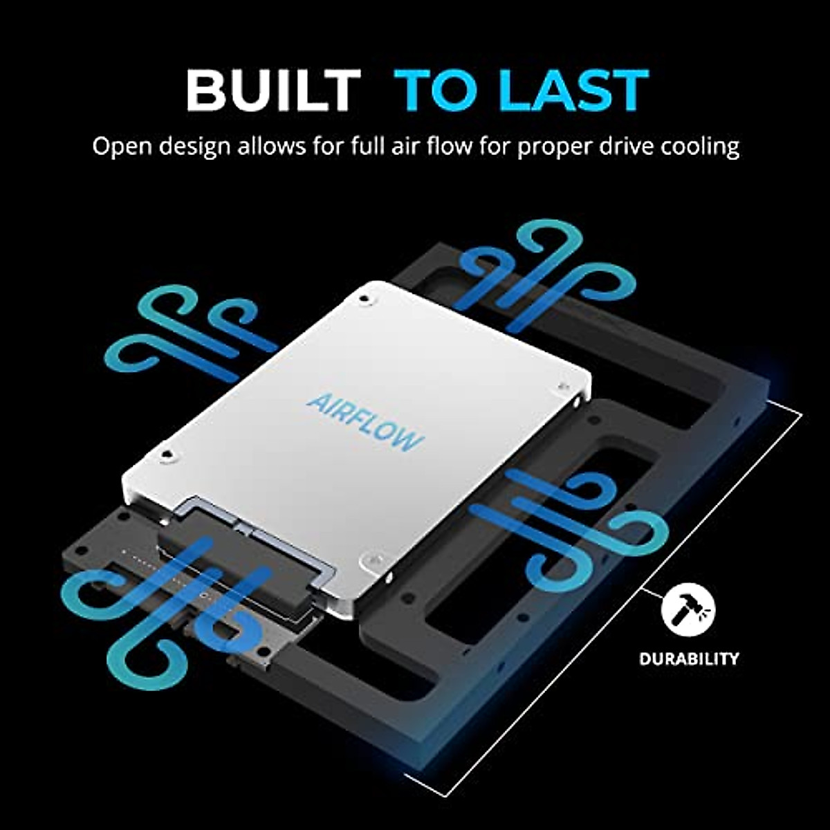 SABRENT 2.5” SSD & SATA Hard Drive to Desktop 3.5” SATA Bay Converter Mounting Kit (BK-PCBS)