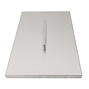 SUNSTONE B-IC14 Over/Under Height Single Basin Insulated Wall Ice Chest with Cover, 14" x 12", Stainless Steel