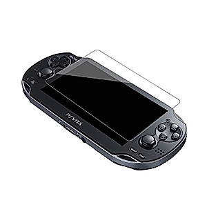 (4-Pack) 2 Front+2 Back Covers Screen Protectors for Sony Playstation Vita 1000, Akwox 9H Tempered Glass Front Screen Protector and HD Clear PET Back Screen Protective Film for PS Vita PSV 1000