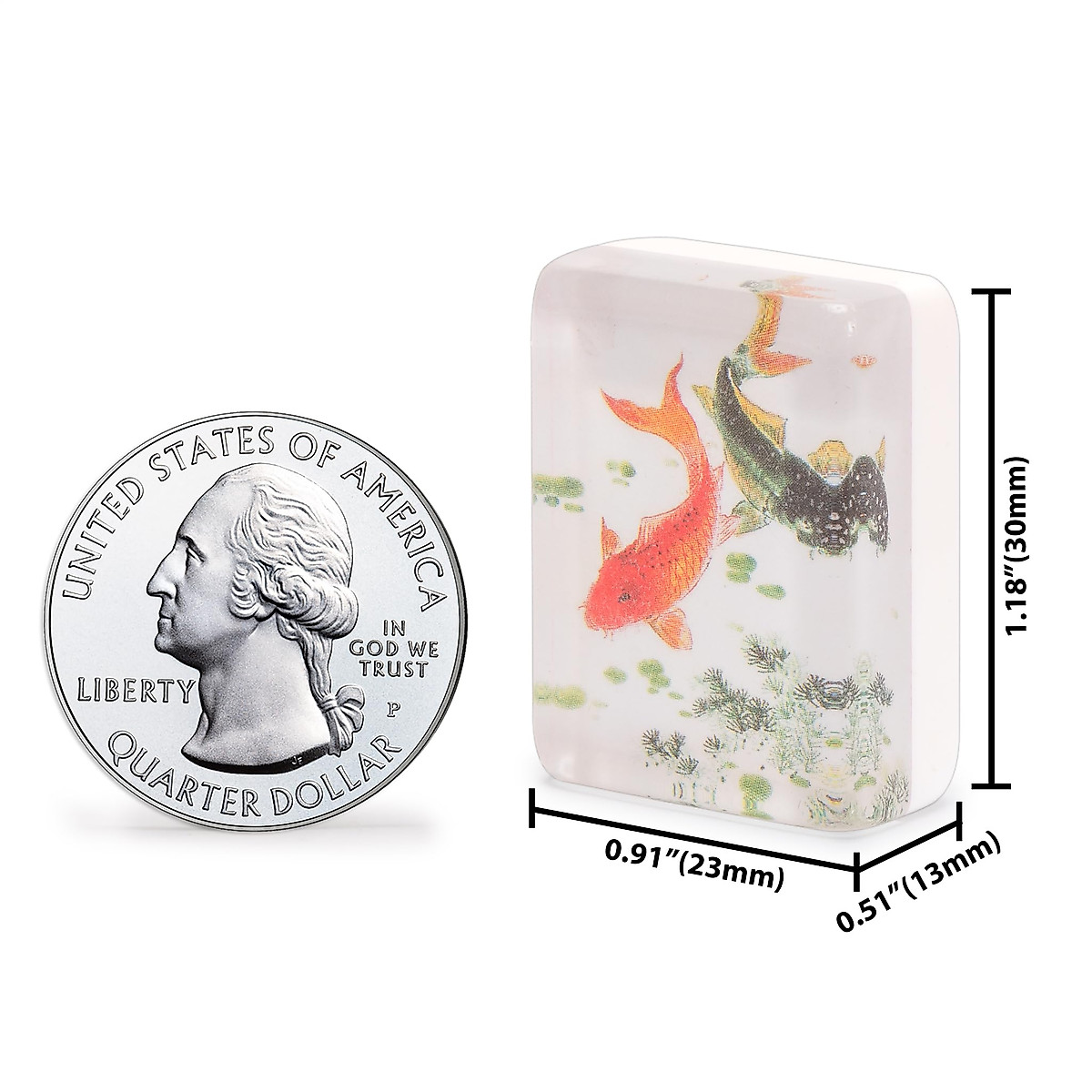 Yellow Mountain Imports Set of 166 American Mahjong Tiles, Koi (Tiles Only Set)