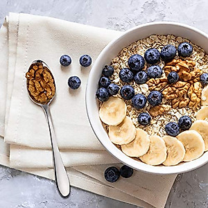 Hiware 16-Piece Stainless Steel Teaspoons - Spoons Silverware Set for Home, Kitchen or Restaurant, Mirror Polished, Dishwasher Safe, 6.5-Inch