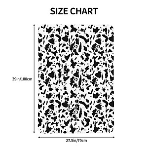 Black Brown Cow Print Skin Baby Car Seat Canopy Cover Multi Use Nursing Cover for Newborn Car Seat Canopy Mom Nursing Breastfeeding Covers Newborn Shower Gifts