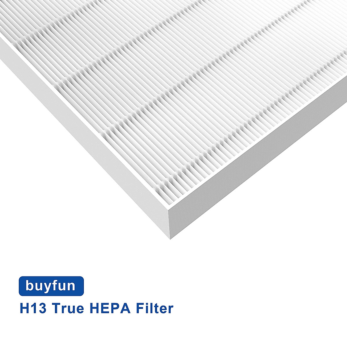 buyfun 115115 Size 21 Replacement Filter A H13(MERV 17) True HEPA Filter Compatible with Winix C535, PlasmaWave 5300, 5300-2, 6300, 6300-2, P300 Plasma wave, 1×HEPA filter+4×carbon filter
