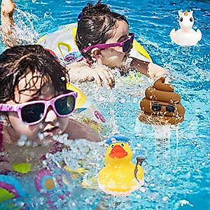 XY-WQ Floating Pool Thermometer, Large Size Easy Read for Water Temperature with String for Outdoor and Indoor Swimming Pools and Spas (Duck)