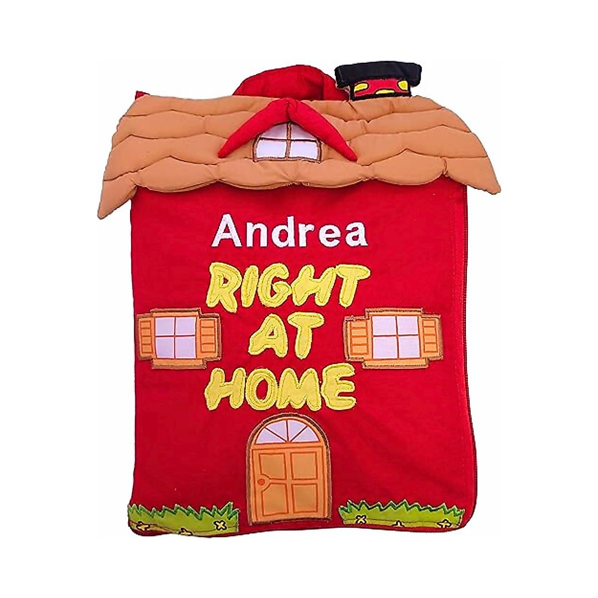 Pockets of Learning Personalized Right at Home Quiet Book Animal Learning Activity Busy Book for Toddlers and Children | Educational and Engaging Soft Fabric Travel Toy Companion