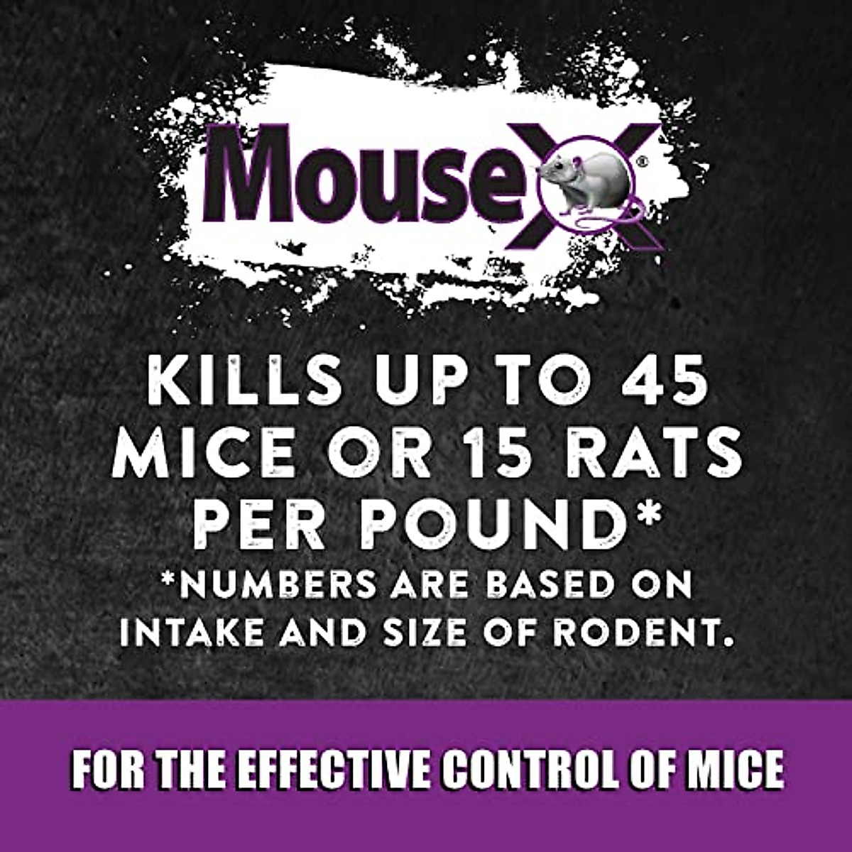 MouseX Throw Packs- For All Species of Rats and Mice. Safe Around Pets