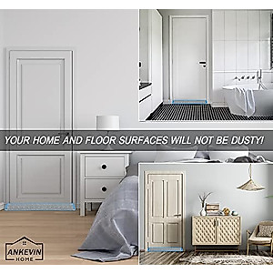 ANKEVIN Door Draft Stopper 36",Draft Stopper for Bottom of Door,Under Door Draft Stopper,Front Door Draft Stopper Weather Stripping Fits 0 to 2.5" Door Gaps，Door Draft Blocker Grey