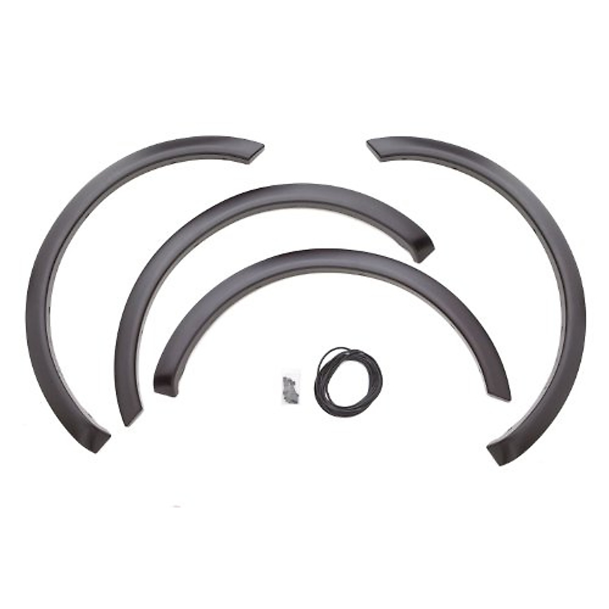 Lund SX312T Elite Series Black Sport Style Textured Front and Rear Fender Flare - 4 Piece