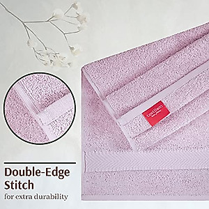 TEXTILOM Turkish Hand Towels for Bathroom – Hotel and Spa Quality & Soft & Absorbent & Quick Dry Bathroom Hand Towels – 100% Cotton Turkish Hand Towel Set of 4 (16 x 28 inches)- Lavender