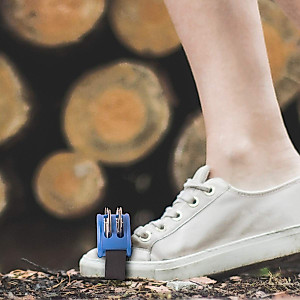 Foot Tambourine Percussion Jingle Shaker Musical Instrument Bells (Black)