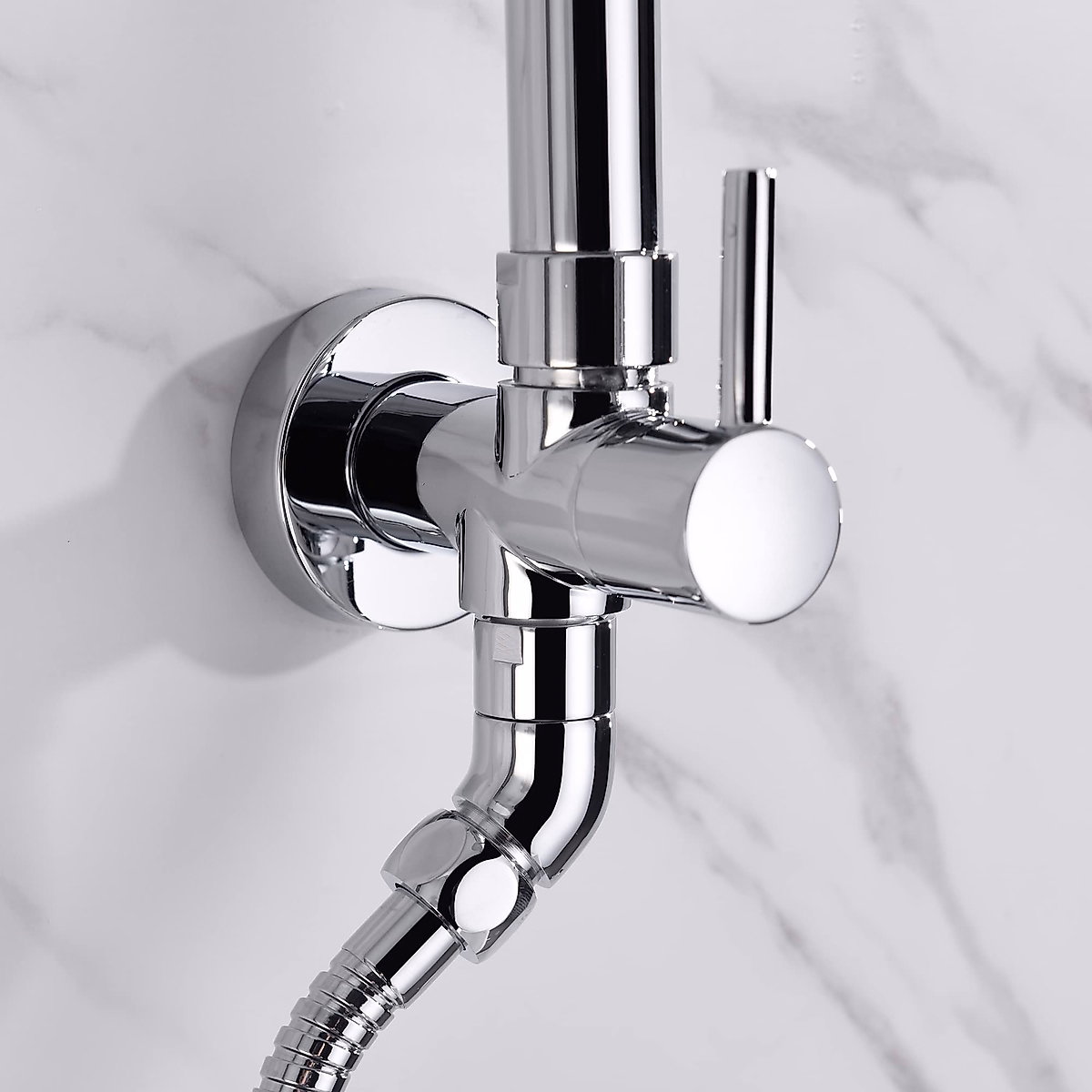 sumerain Retrofit Rain Shower Heads System with 9 Inch Shower Head 2.5GPM, Chrome Finish