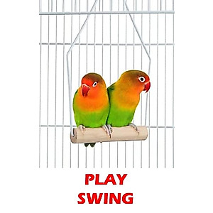 Large Open Top Canary Parakeet Cockatiel Lovebird Finch Bird Cage - 18" Length x 14" Depth x 35" Height