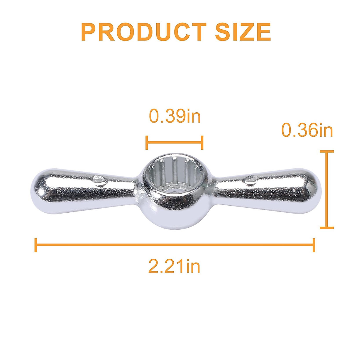 VIDABTE PP806-15 01-5097 Lawn Faucet Hose Bibb Tee Handle, Outdoor Faucet Handle for Plumb Pak, Hose Bib Handles Replacement 12 Point Broach (4 pcs)