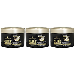 GLISS Hair Repair Anti Damage Mask, Ultimate Repair, 6.1 Ounce (Pack of 3)