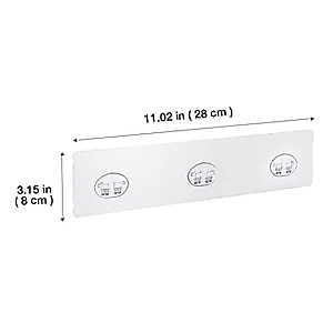 Conworld 2 Packs Shower Caddy Adhesive Replacement, Strong Sticky Heavy-duty Wall Adhesives Nail Free Transparent Adhesive Pad, Adhesives Hook for Shower Caddy, Kitchen Racks, Bathroom Storage Shelves