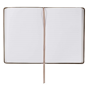 Brown Faux Leather Journal | It is Well With My Soul | Flexcover Inspirational Notebook w/Ribbon Marker and Lined Pages, 6 x 8.5 Inches