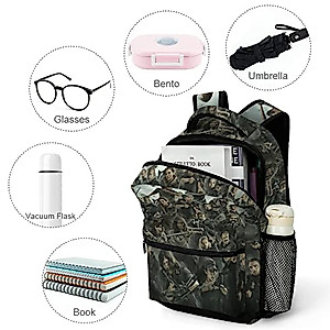 Unisex Adult Backpack The Apocalyptic Walking Horror Drama Dead Backpack Multifunctional Daypack Fashion Casual Daypack Classical Basic Briefcase Laptop Bag