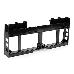 Titan Attachments 45" Skid Steer Pallet Fork Frame Attachment, Rate 4,000 LB, Quick Tach Tractor, 2" Receiver Hitch