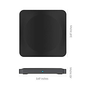TALK WORKS Wireless Charger Fast 10W Qi Certified Wireless Charging Pad (No Wall Adapter) for Apple iPhone 13, 12, 11, XR, XS, X, 8, Android for Samsung Galaxy S21, S20, S10, S9, S8 - Black,04857