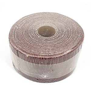 Ready-to-wrap Ready-to-cut 3" wide by 49 Feet long Aluminium Oxide Abrasive for Drum Sander Sandpaper Continuous Roll (Grit:120)