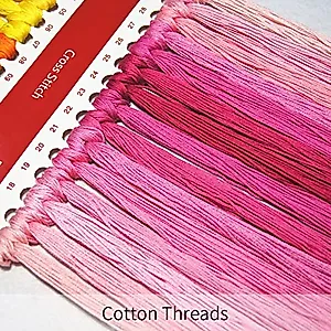 Redxing Stamped Cross Stitch Kits Embroidery kit for Beginners Adults Full Range of Embroidery Patterns Starter Kits DIY Printed Cross Stitch Kits Needlepoint Kits 11CT-Santa Train 15.7×23.2 inch