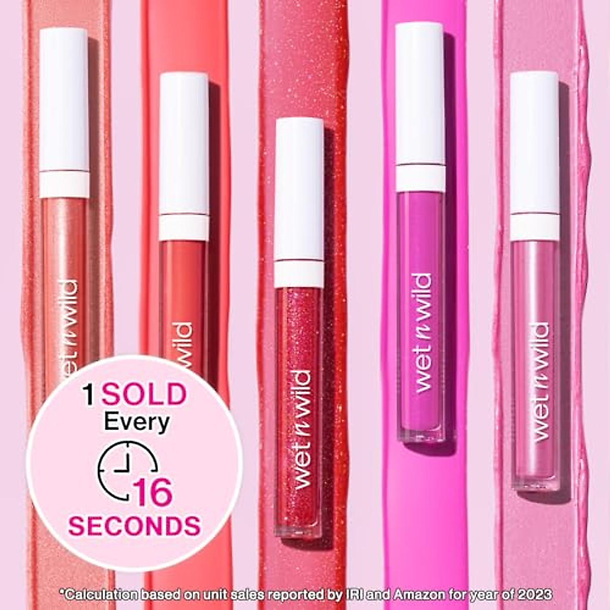 wet n wild MegaSlicks Lip Gloss, Ultra-Glossy, Vitamin-E Enriched, Ultra-Gloss High Shine Moisturizing, Cruelty-Free & Vegan - Berried Treasure