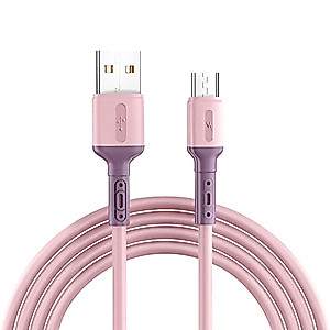 Type C Power Cord Less Than 3 Ft 2m Silicone Data Cable Mobile Phone Color Fast Charging Line Liquid Soft Plastic Flash Charging Cable Suitable for X Magnetic Phone Charger Cable