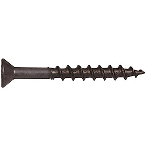 The Hillman Group 48248 8 X 1-1/4-Inch Square Drive Flooring Screw, 500-Pack,Black