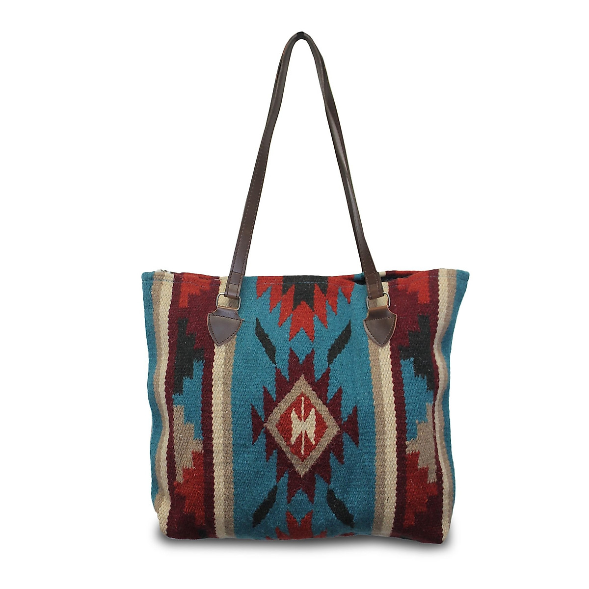 Southwest Boutique Wool Tote Purse Bag Native American Western Style Handwoven (Tucson)