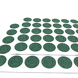 500PCS 18650 Lithium Battery Insulator Ring Self Adhesive Hollow Paper Pad Electrical Insulating Adhesive Paper Green