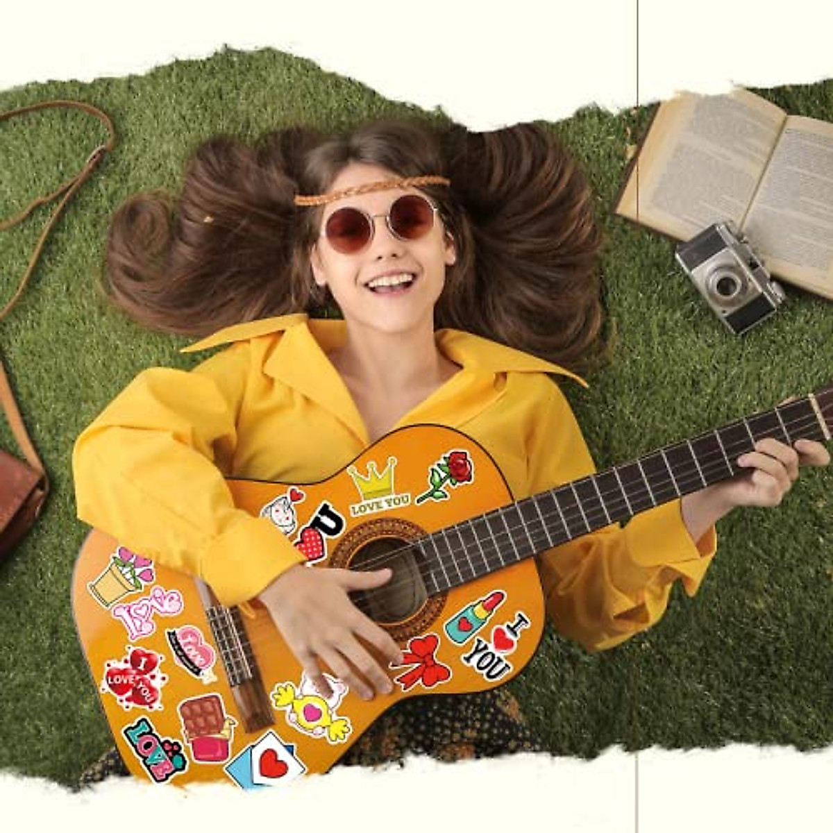 100PCS Valentine's Day Stickers, Non-Repeating Vinyl Waterproof Romantic Stickers for Laptops, Gifts, Water Bottles, Scooters, and Valentine's Day Wall, Window Decorations