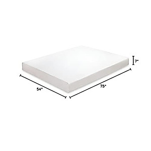 PrimaSleep Mattress, Full, White